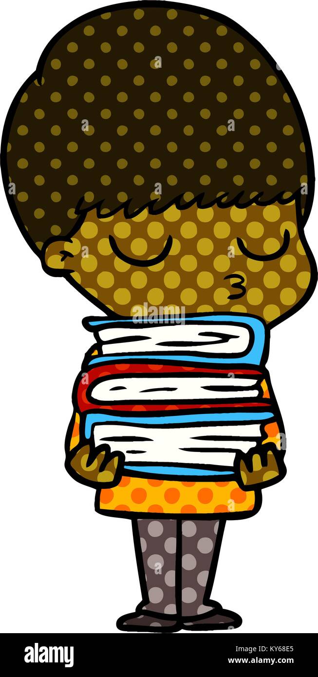 cartoon calm boy Stock Vector Image & Art - Alamy