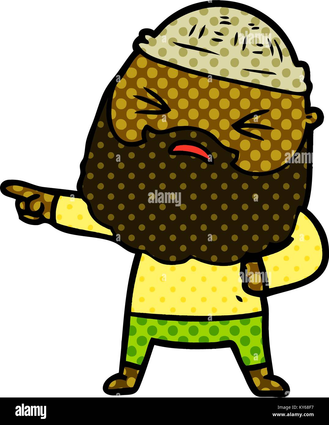 cartoon man with beard Stock Vector Image & Art - Alamy