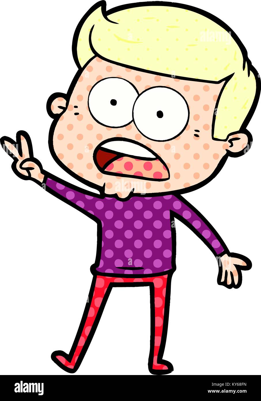 cartoon shocked man Stock Vector Image & Art - Alamy