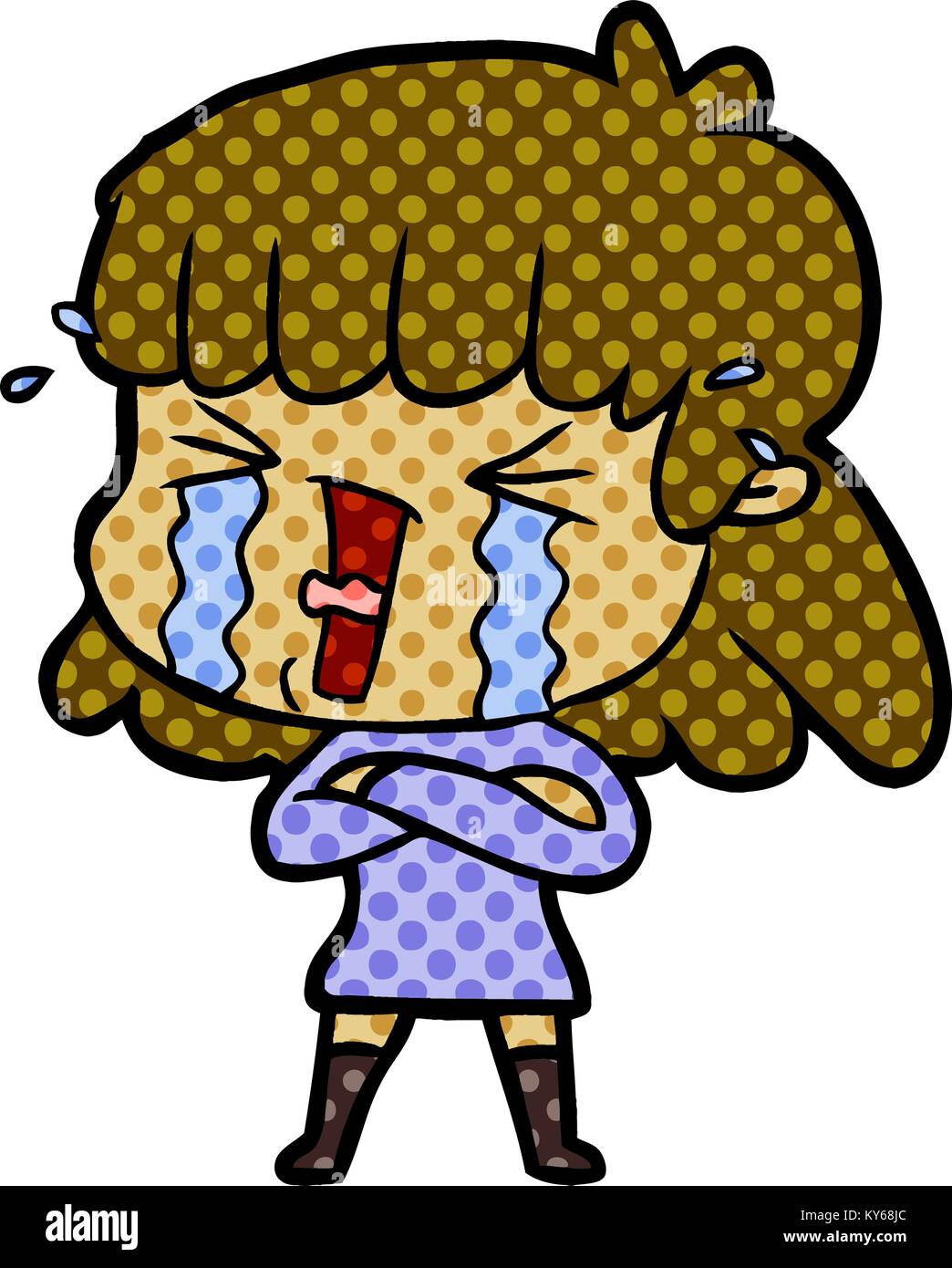 cartoon woman in tears Stock Vector Image & Art - Alamy