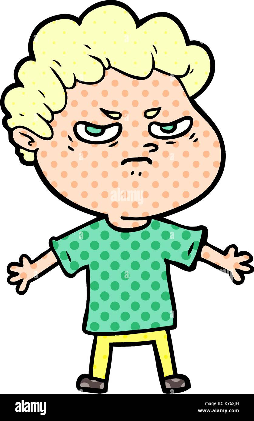 cartoon angry man Stock Vector Image & Art - Alamy