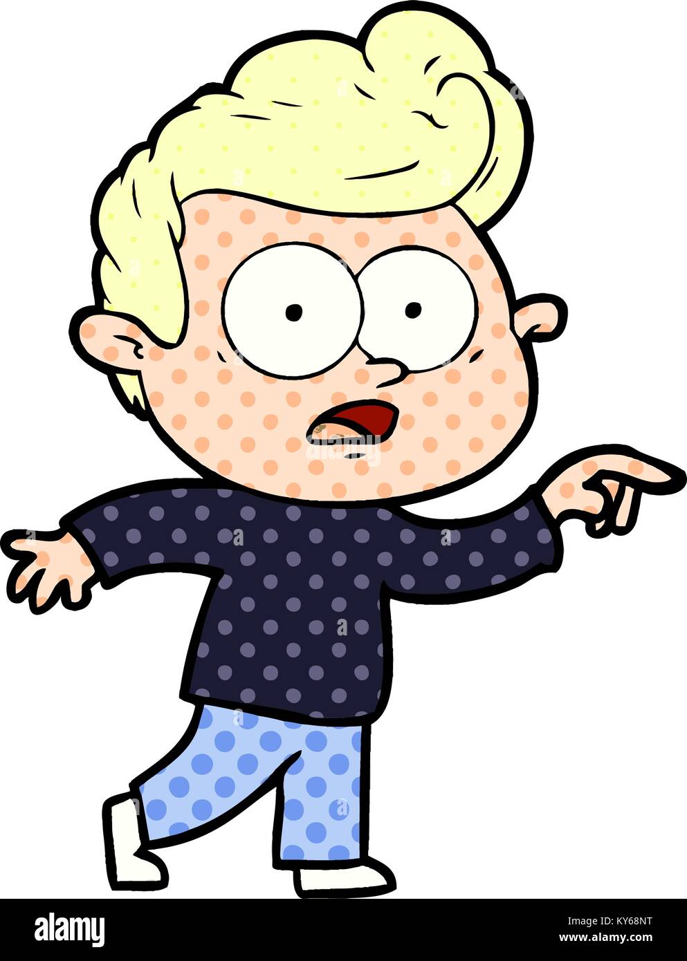 cartoon staring man Stock Vector Image & Art - Alamy