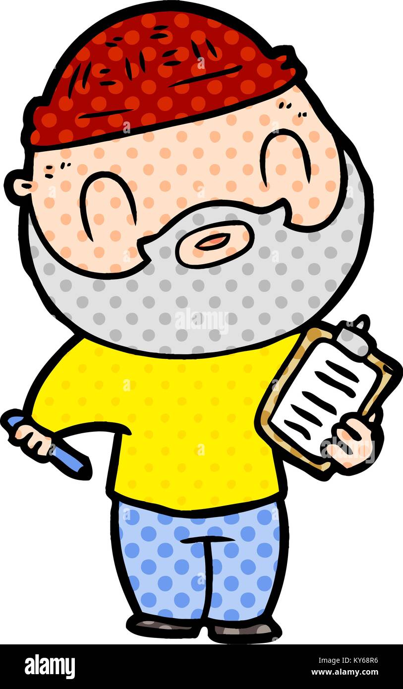 cartoon bearded man Stock Vector Image & Art - Alamy
