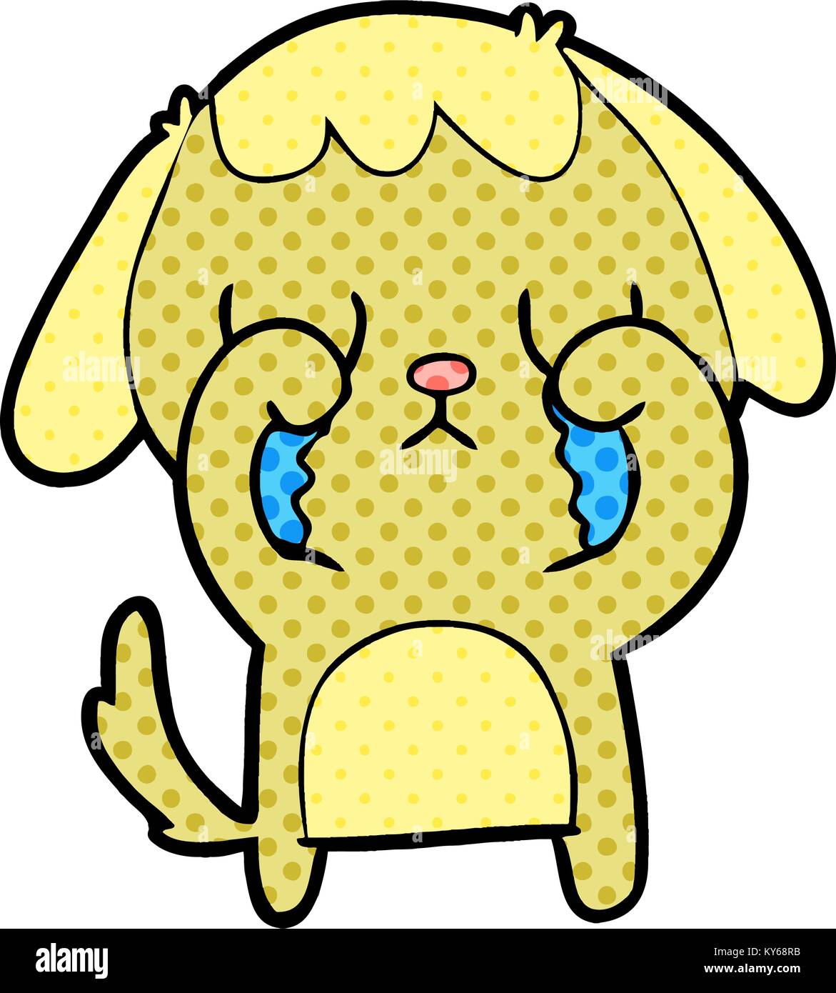 cute cartoon dog crying Stock Vector Image & Art - Alamy