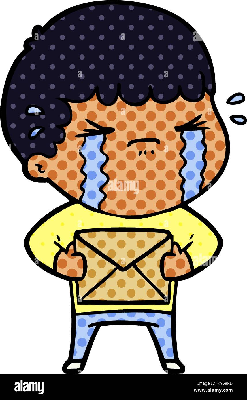 cartoon man crying Stock Vector Image & Art - Alamy