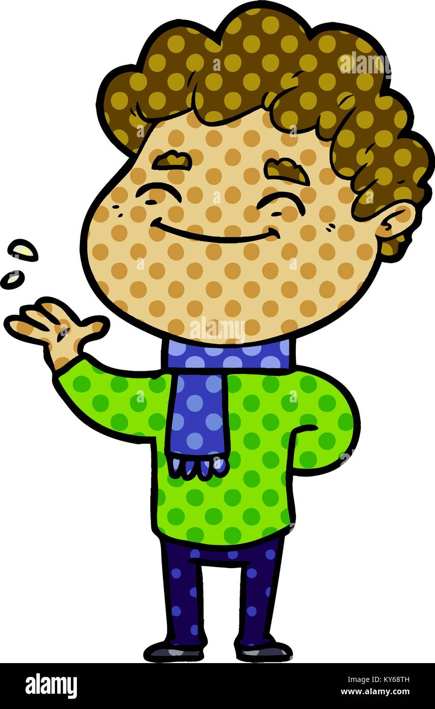 cartoon friendly man Stock Vector Image & Art - Alamy