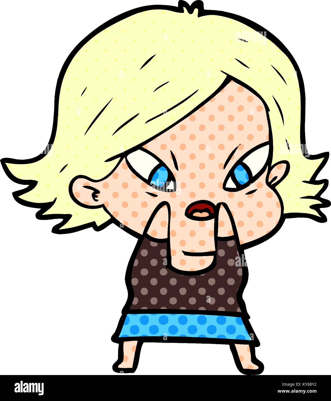 cartoon stressed woman Stock Vector Image & Art - Alamy