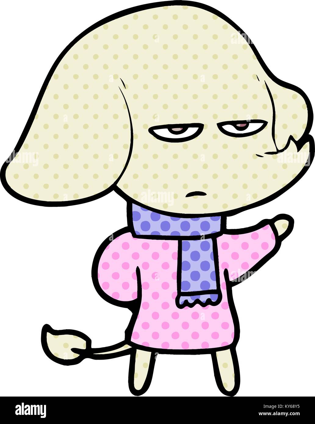 annoyed cartoon elephant Stock Vector Image & Art - Alamy