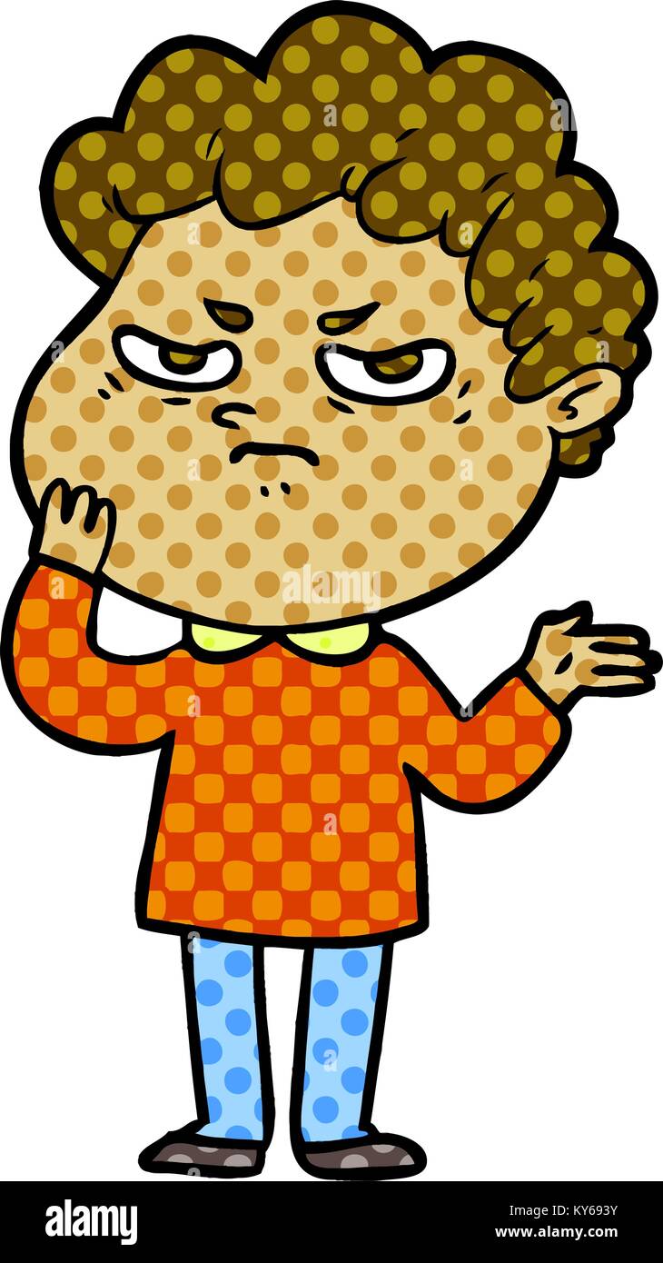 Angry man cartoon Stock Vector Images - Alamy