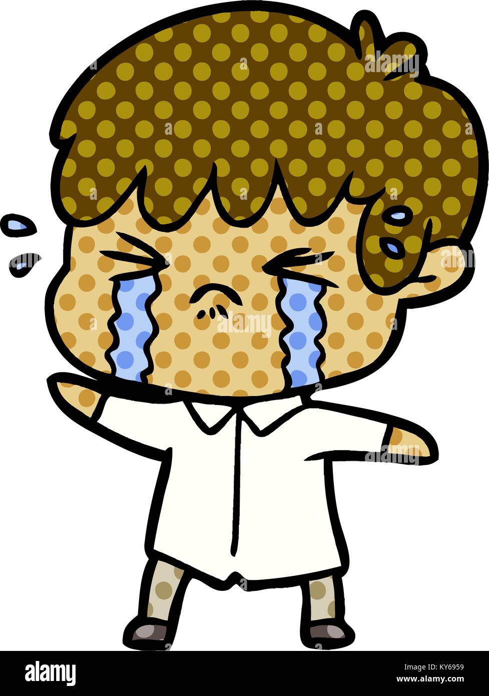 cartoon boy crying Stock Vector Image & Art - Alamy