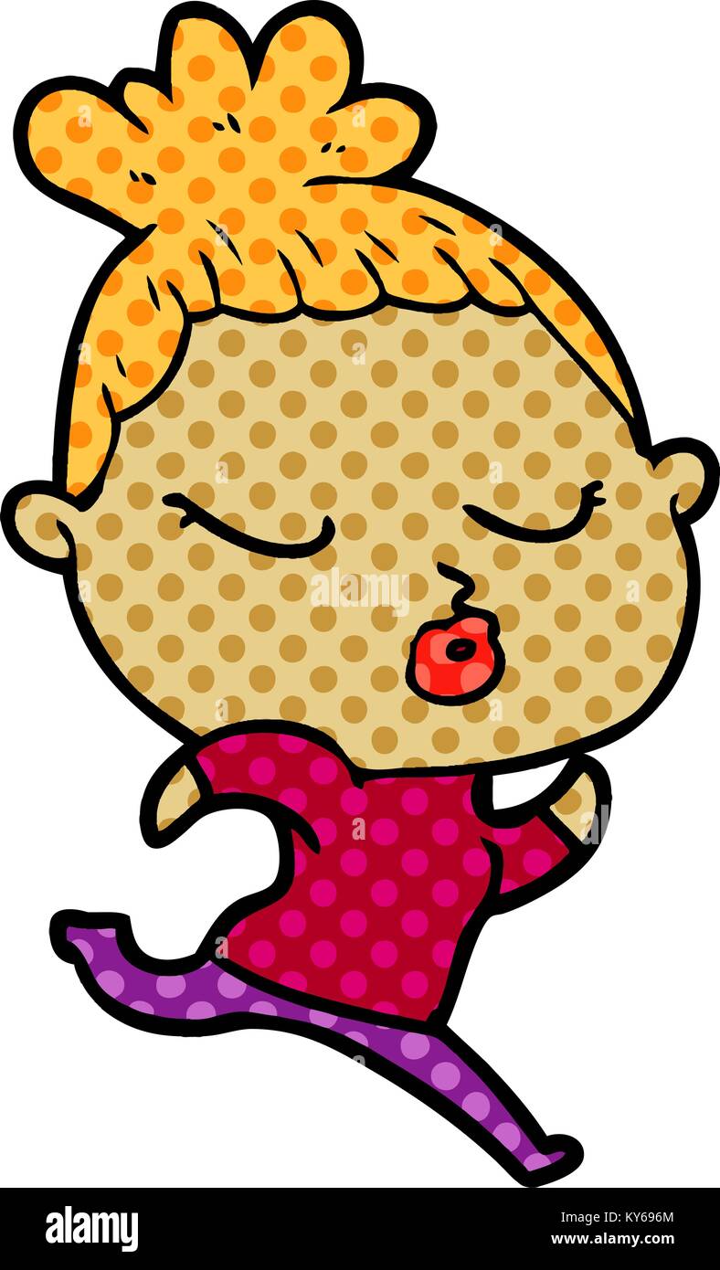 cartoon calm woman Stock Vector Image & Art - Alamy