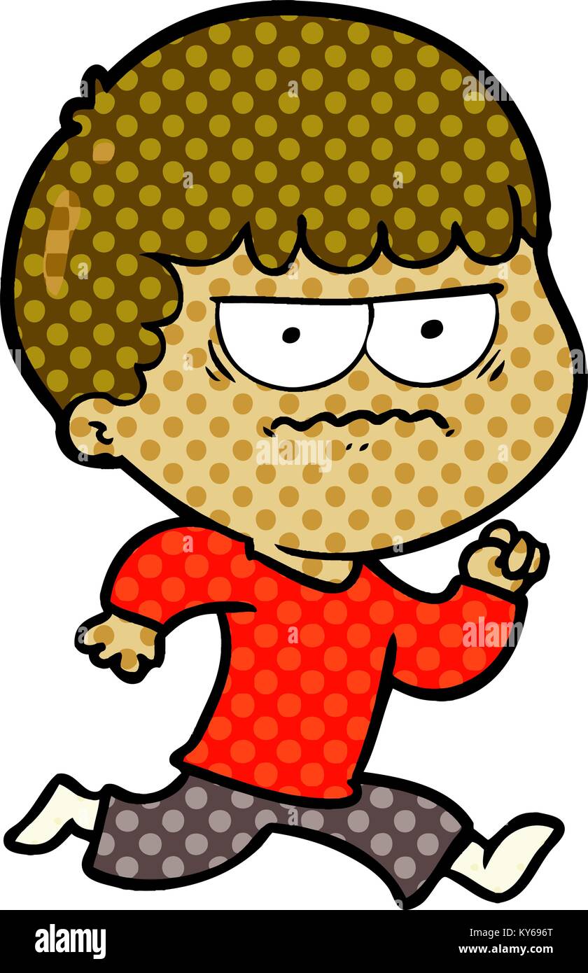 cartoon angry man Stock Vector Image & Art - Alamy