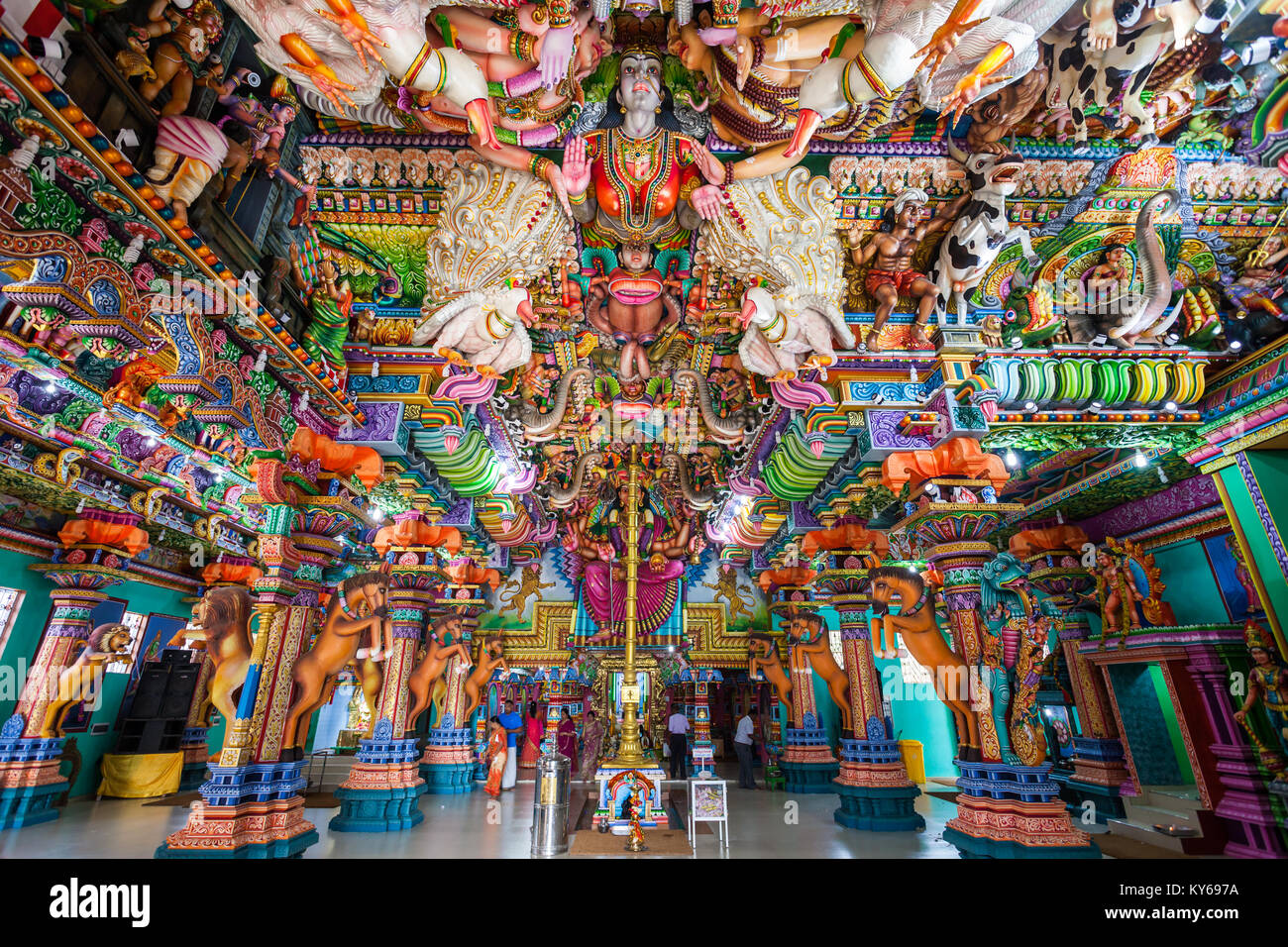 TRINCOMALEE, SRI LANKA - FEBRUARY 15, 2017: Pathirakali Amman Temple or ...