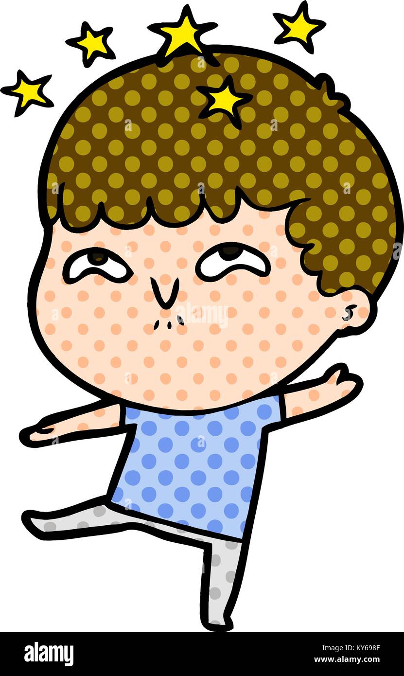 cartoon amazed boy Stock Vector Image & Art - Alamy