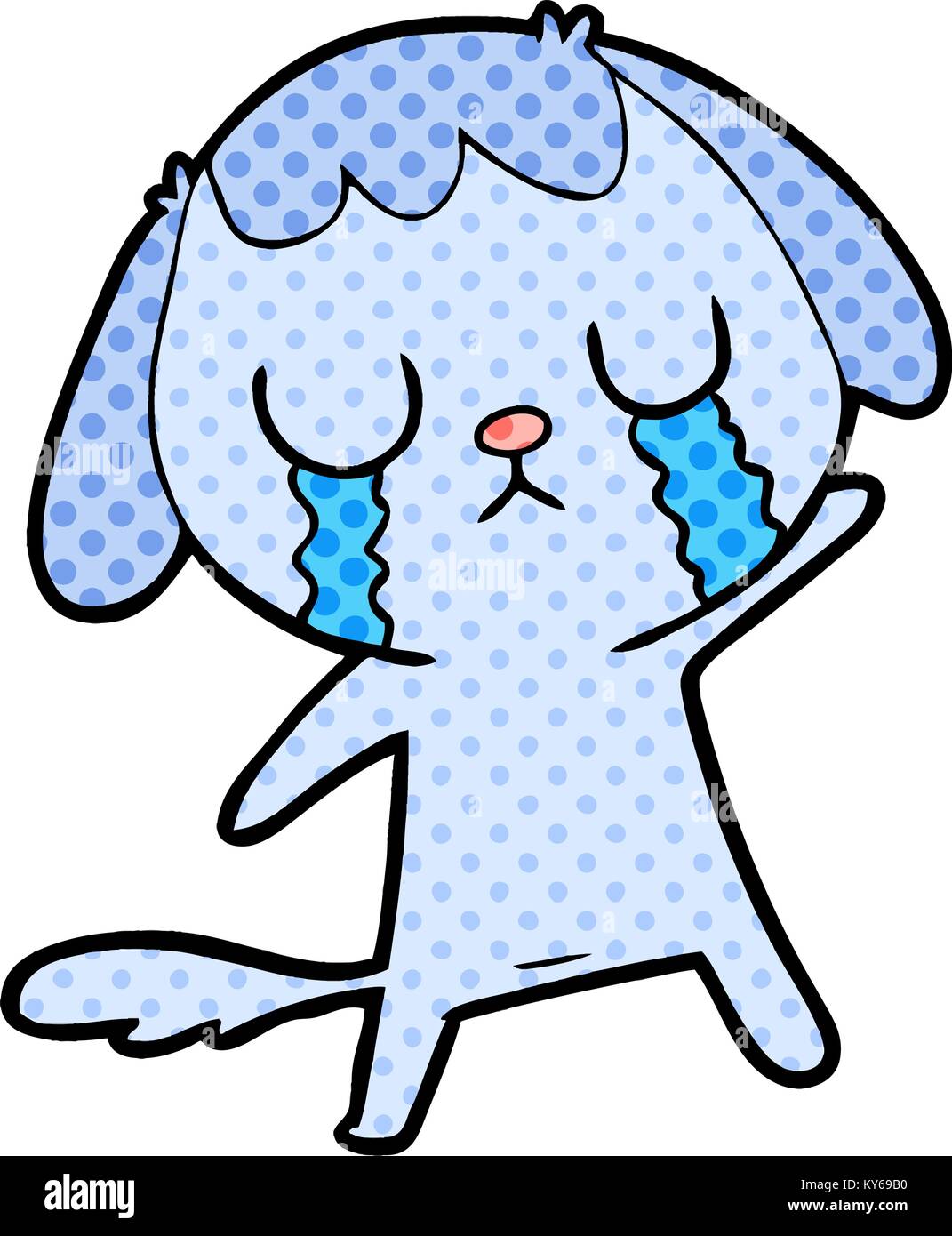 cute cartoon dog crying Stock Vector Image & Art - Alamy