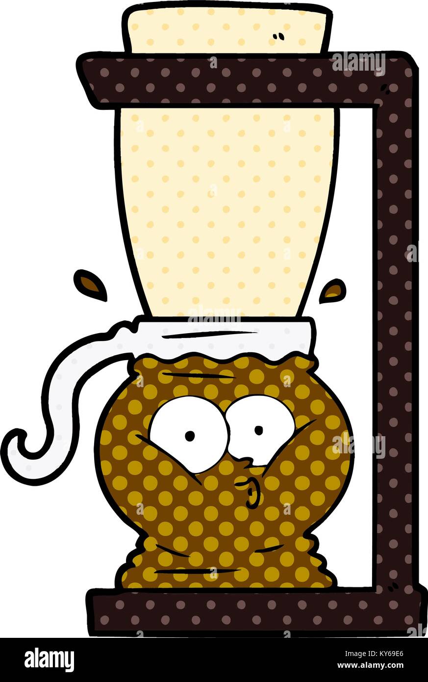 Freehand drawn cartoon coffee filter hi-res stock photography and ...