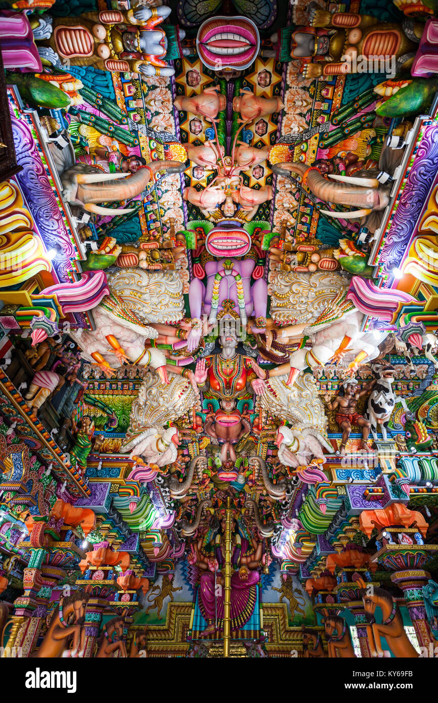 TRINCOMALEE, SRI LANKA - FEBRUARY 15, 2017: Pathirakali Amman Temple or ...
