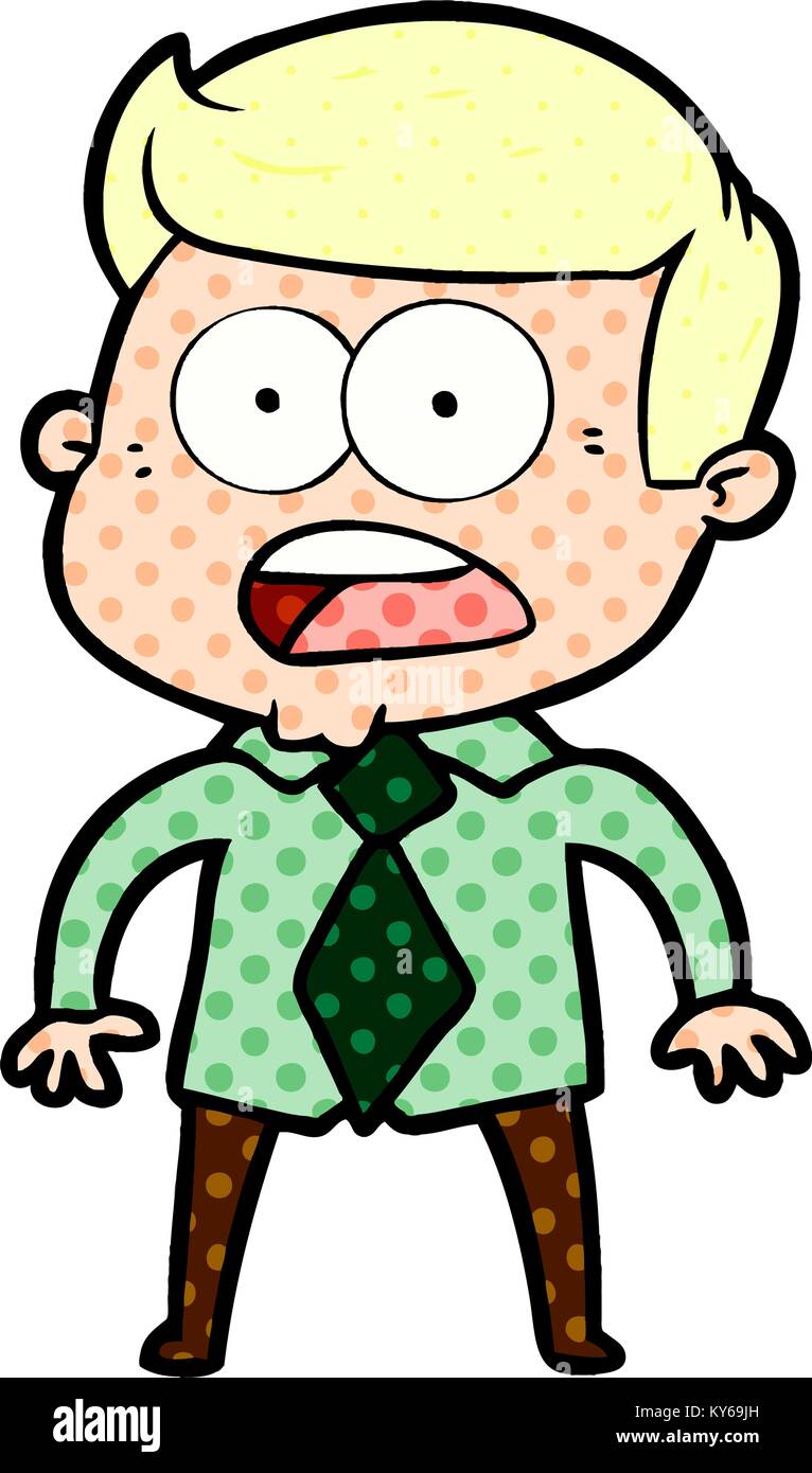 cartoon shocked man Stock Vector Image & Art - Alamy