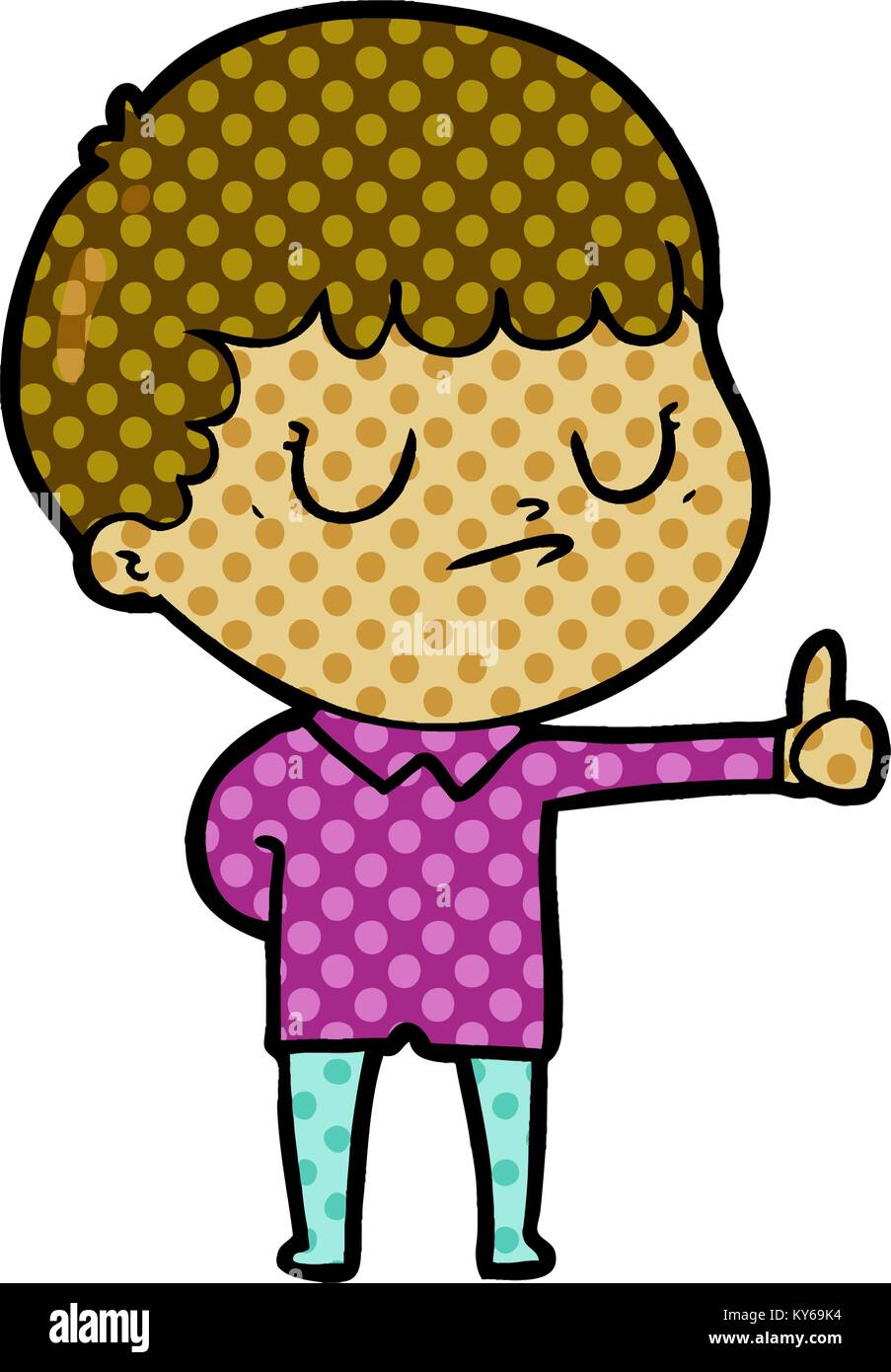 cartoon grumpy boy Stock Vector Image & Art - Alamy