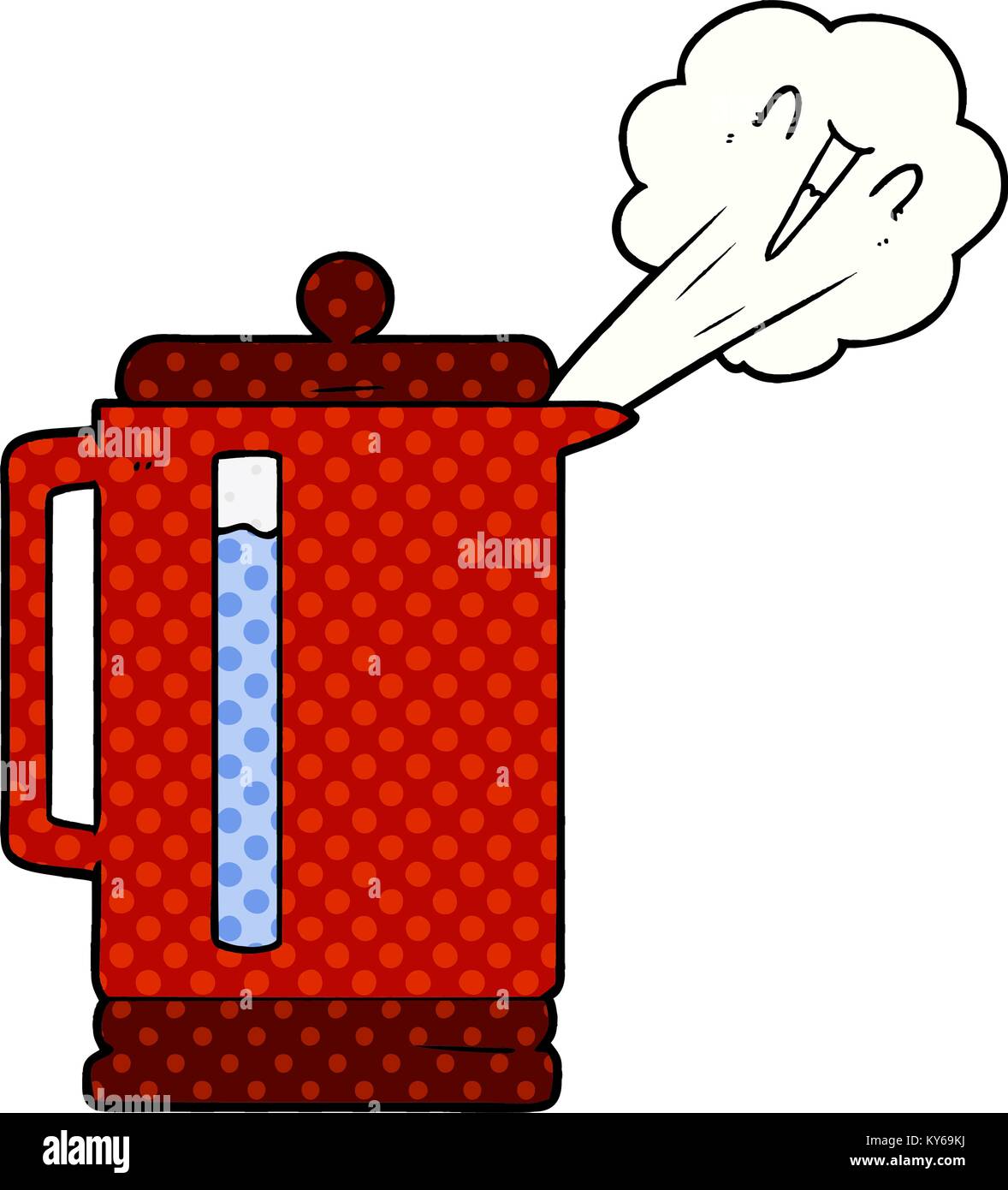 cartoon electric kettle boiling Stock Vector Image & Art - Alamy