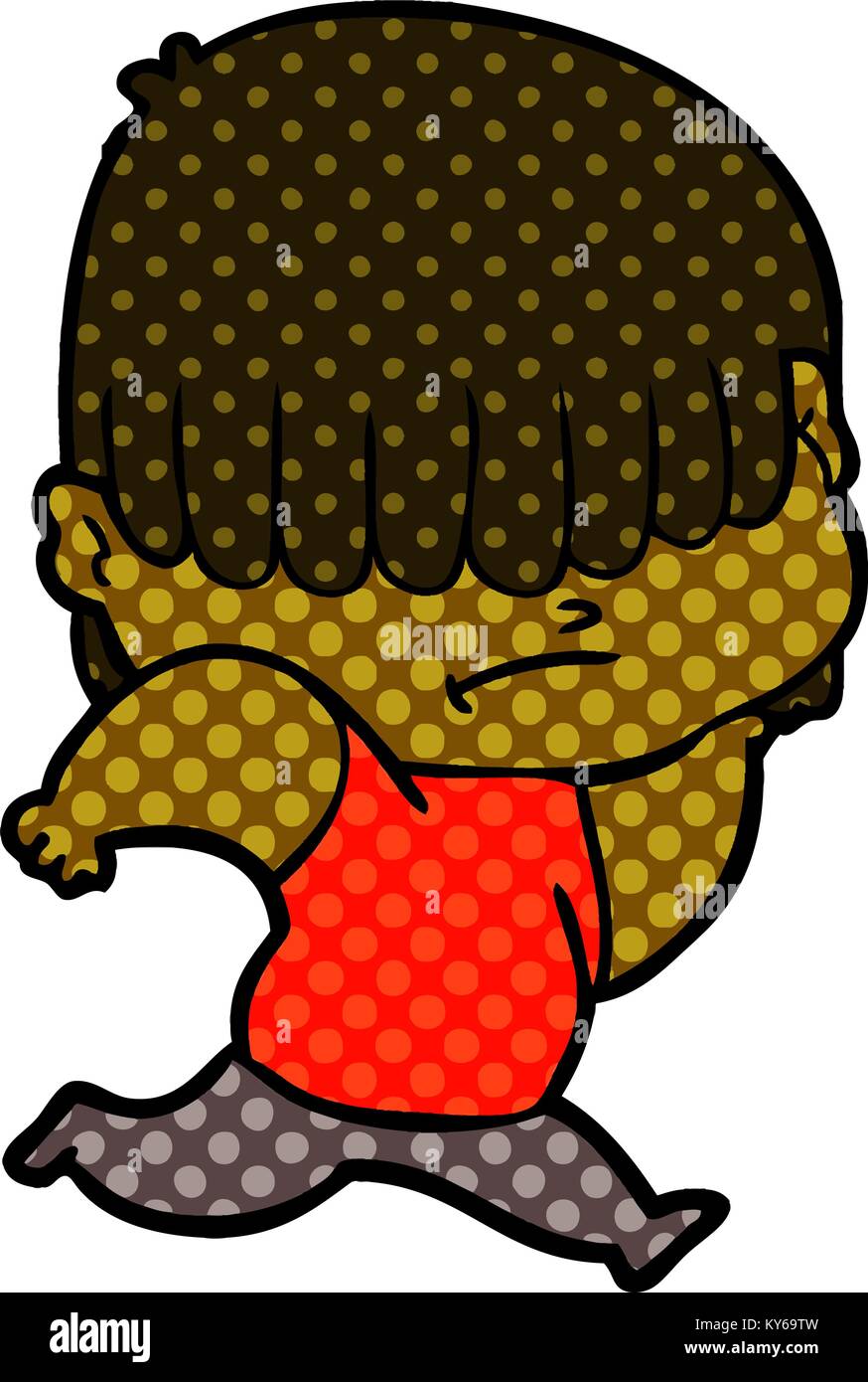 cartoon boy with untidy hair Stock Vector Image & Art - Alamy