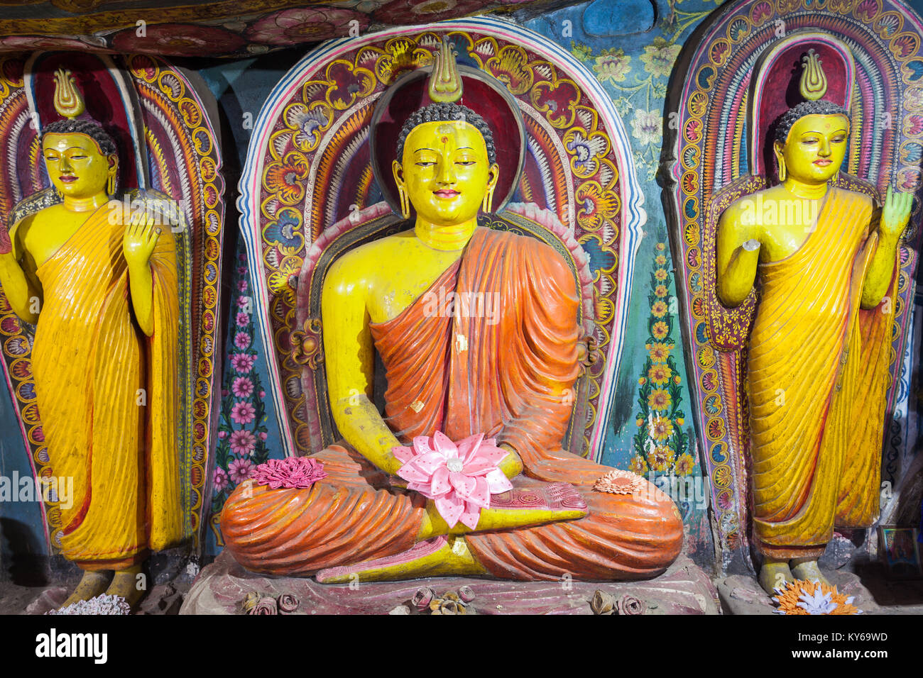 MATALE, SRI LANKA - FEBRUARY 18, 2017: The Aluvihara Rock Temple or ...