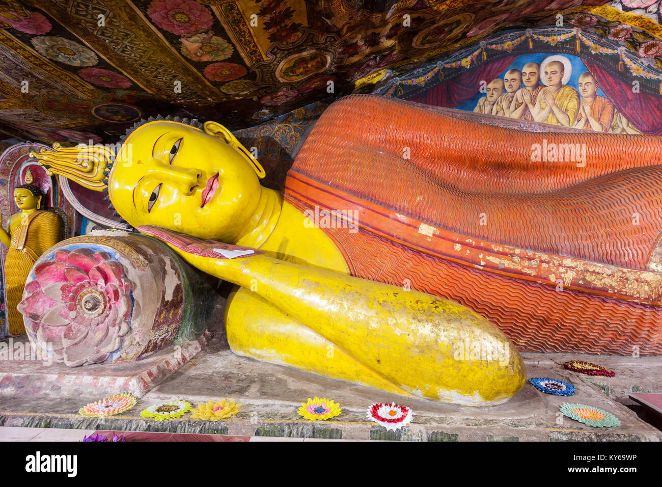 MATALE, SRI LANKA - FEBRUARY 18, 2017: The Aluvihara Rock Temple or ...