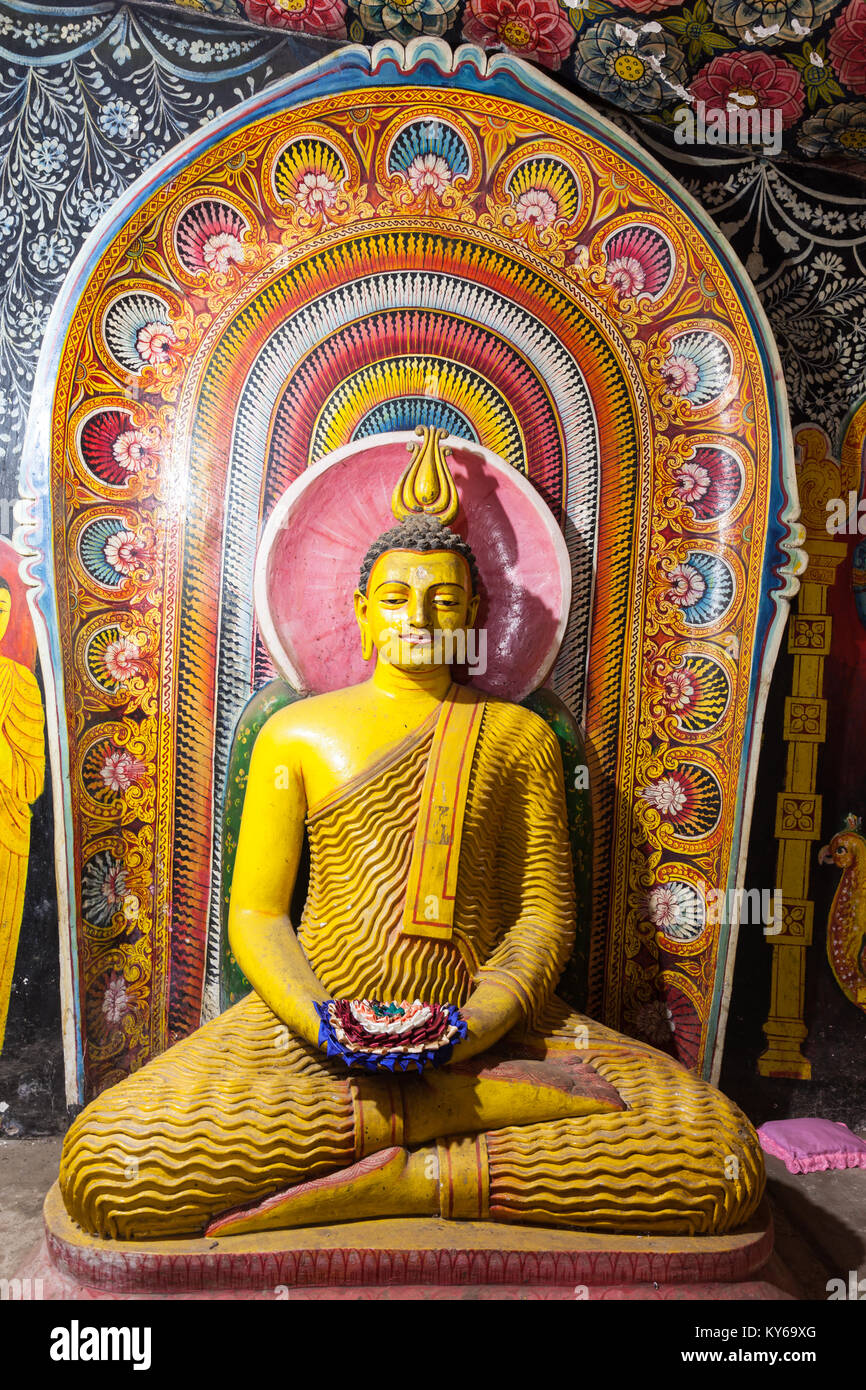 MATALE, SRI LANKA - FEBRUARY 18, 2017: The Aluvihara Rock Temple or ...