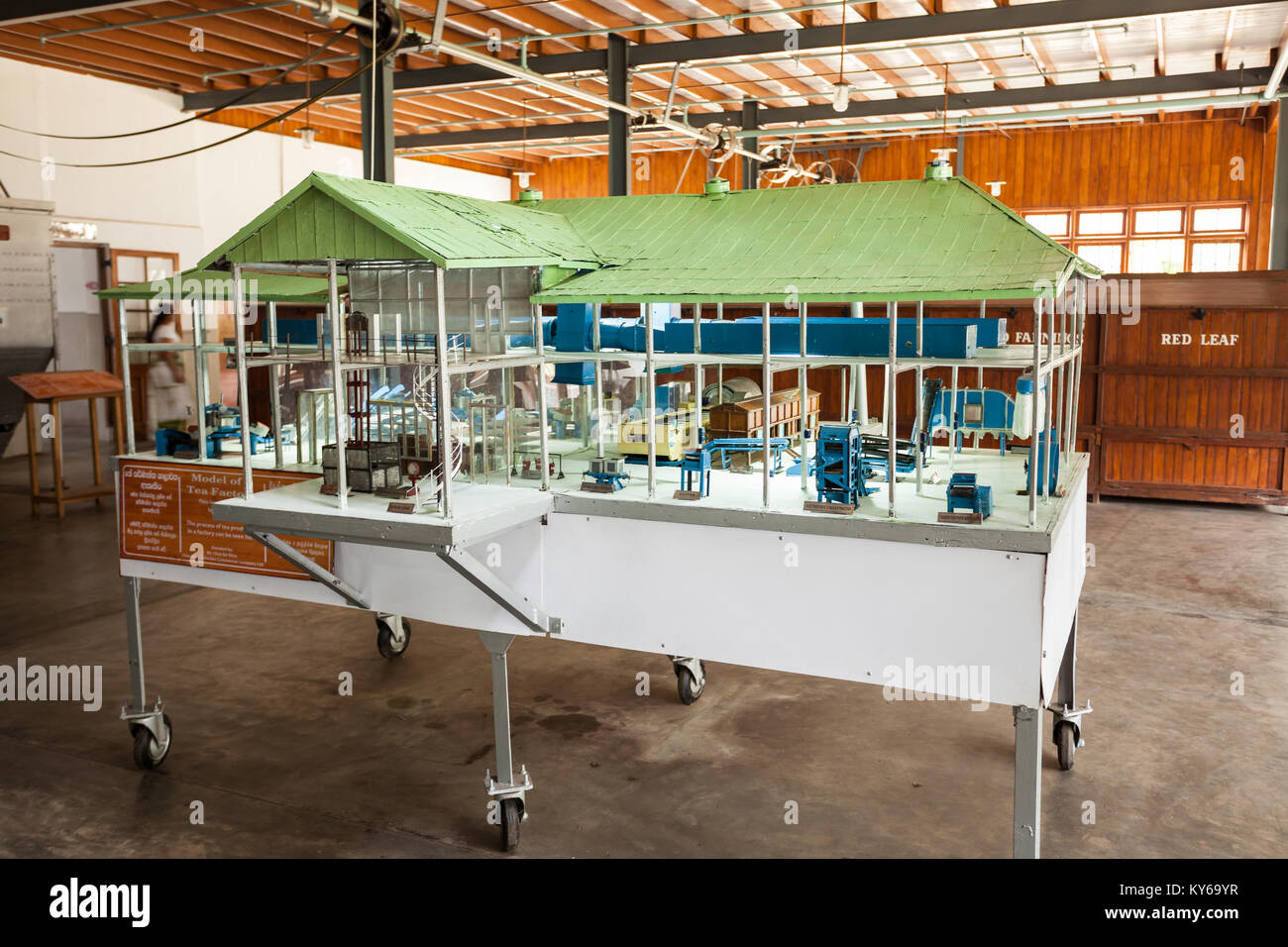 KANDY, SRI LANKA - FEBRUARY 19, 2017: Equipment inside the Ceylon Tea ...