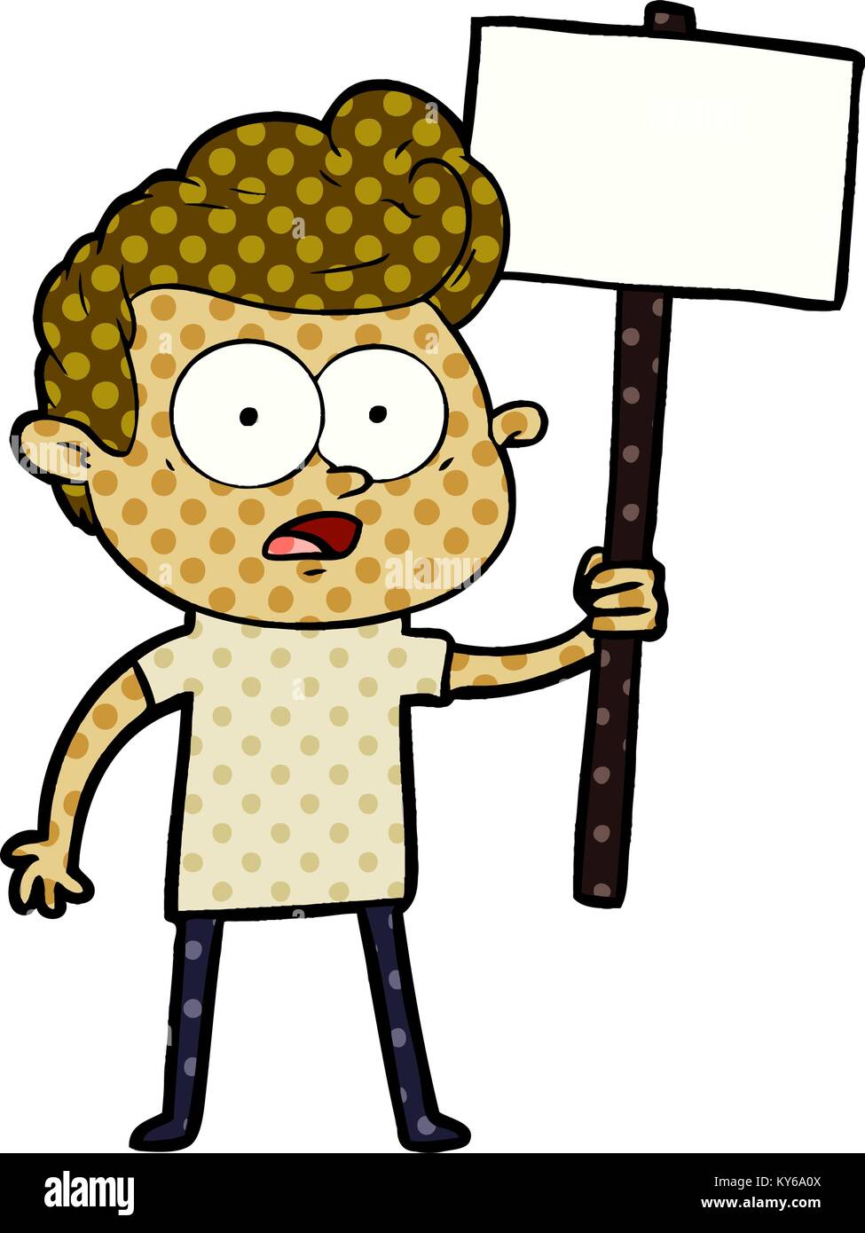 cartoon staring man Stock Vector Image & Art - Alamy