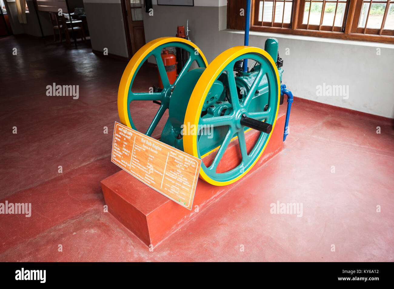 KANDY, SRI LANKA - FEBRUARY 19, 2017: Equipment inside the Ceylon Tea ...