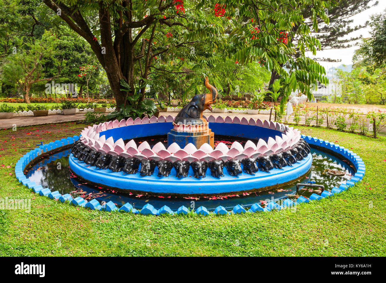 KANDY, SRI LANKA - FEBRUARY 20, 2017: Kandy Royal Palace Park is ...
