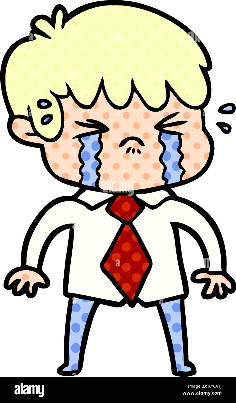 cartoon boy crying Stock Vector Image & Art - Alamy