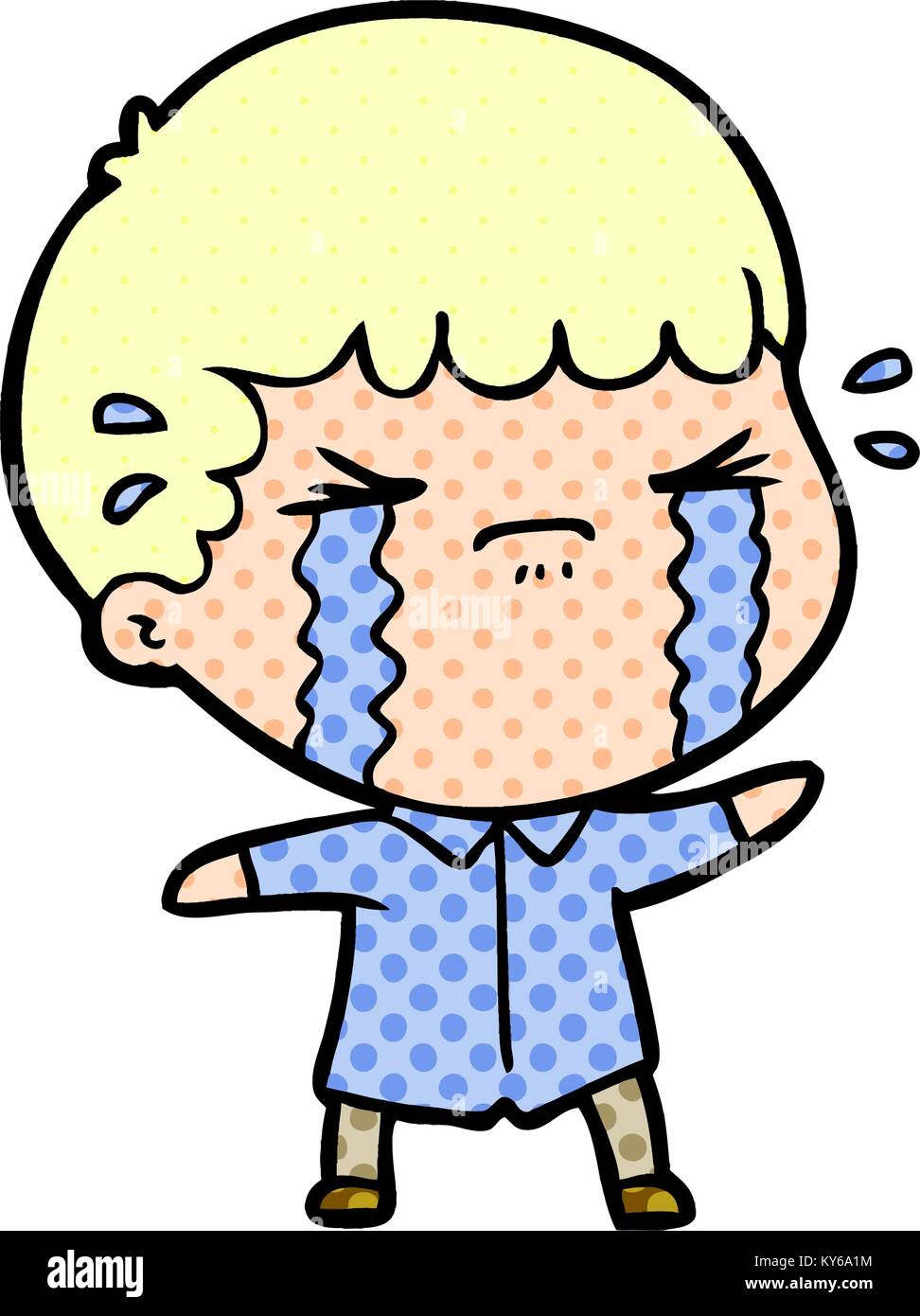 cartoon man crying Stock Vector Image & Art - Alamy