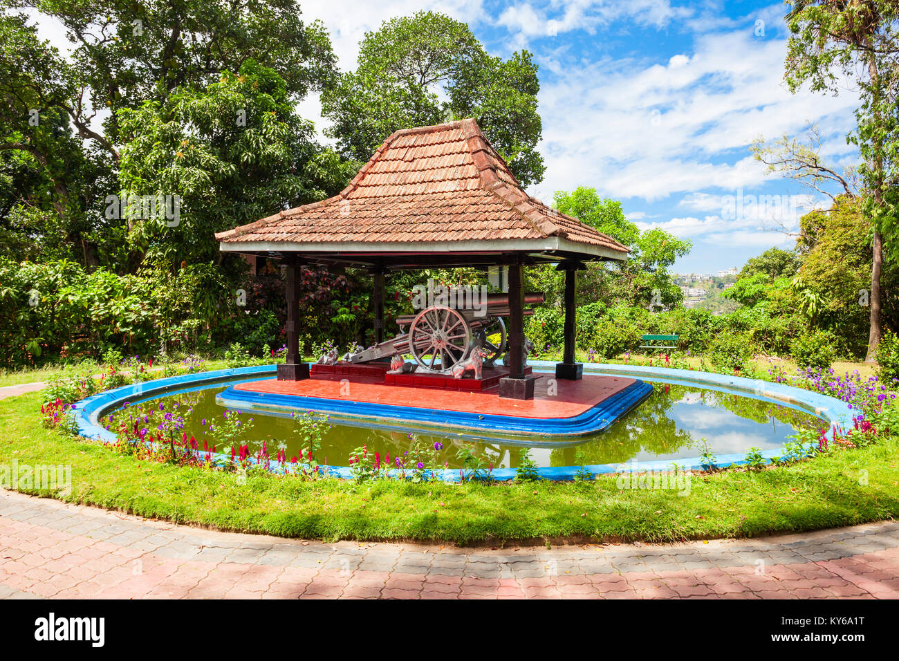 KANDY, SRI LANKA - FEBRUARY 20, 2017: Kandy Royal Palace Park is ...