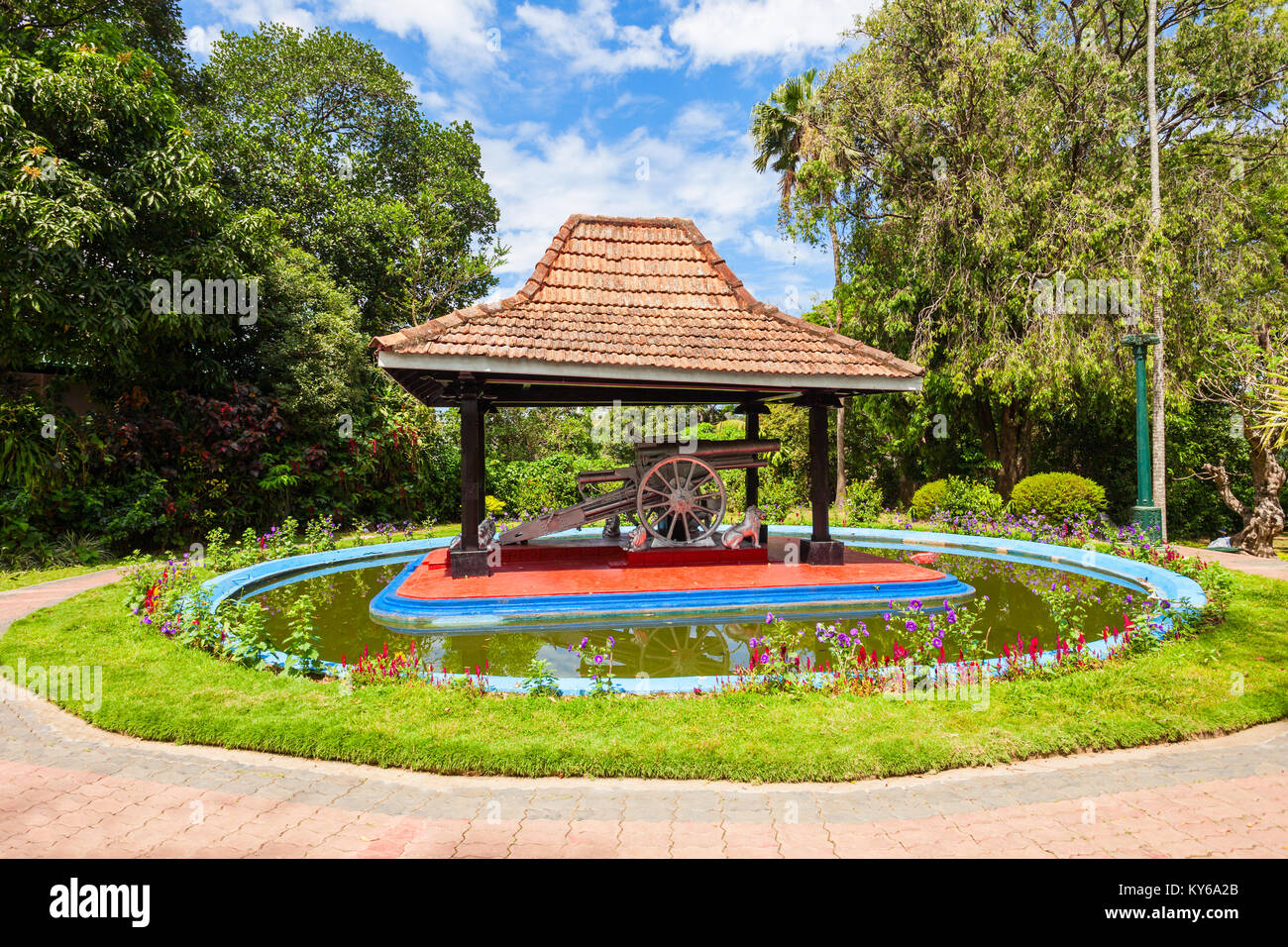 KANDY, SRI LANKA - FEBRUARY 20, 2017: Kandy Royal Palace Park is ...
