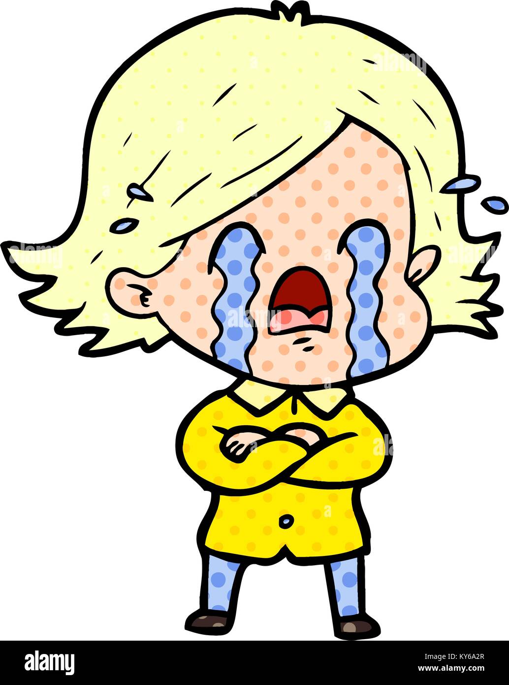 cartoon woman crying Stock Vector Image & Art - Alamy
