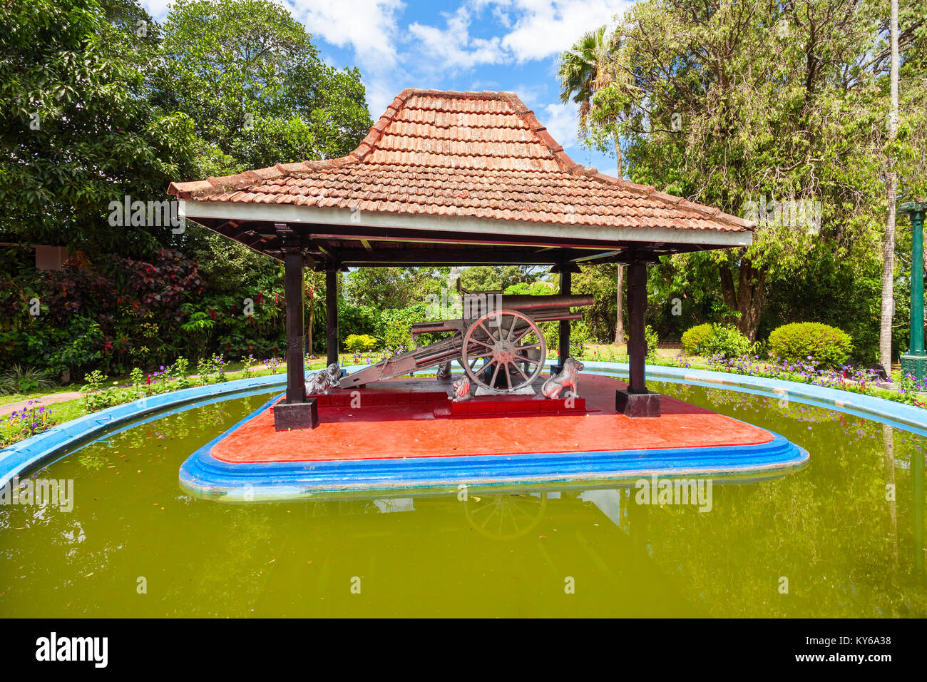 KANDY, SRI LANKA - FEBRUARY 20, 2017: Kandy Royal Palace Park is ...