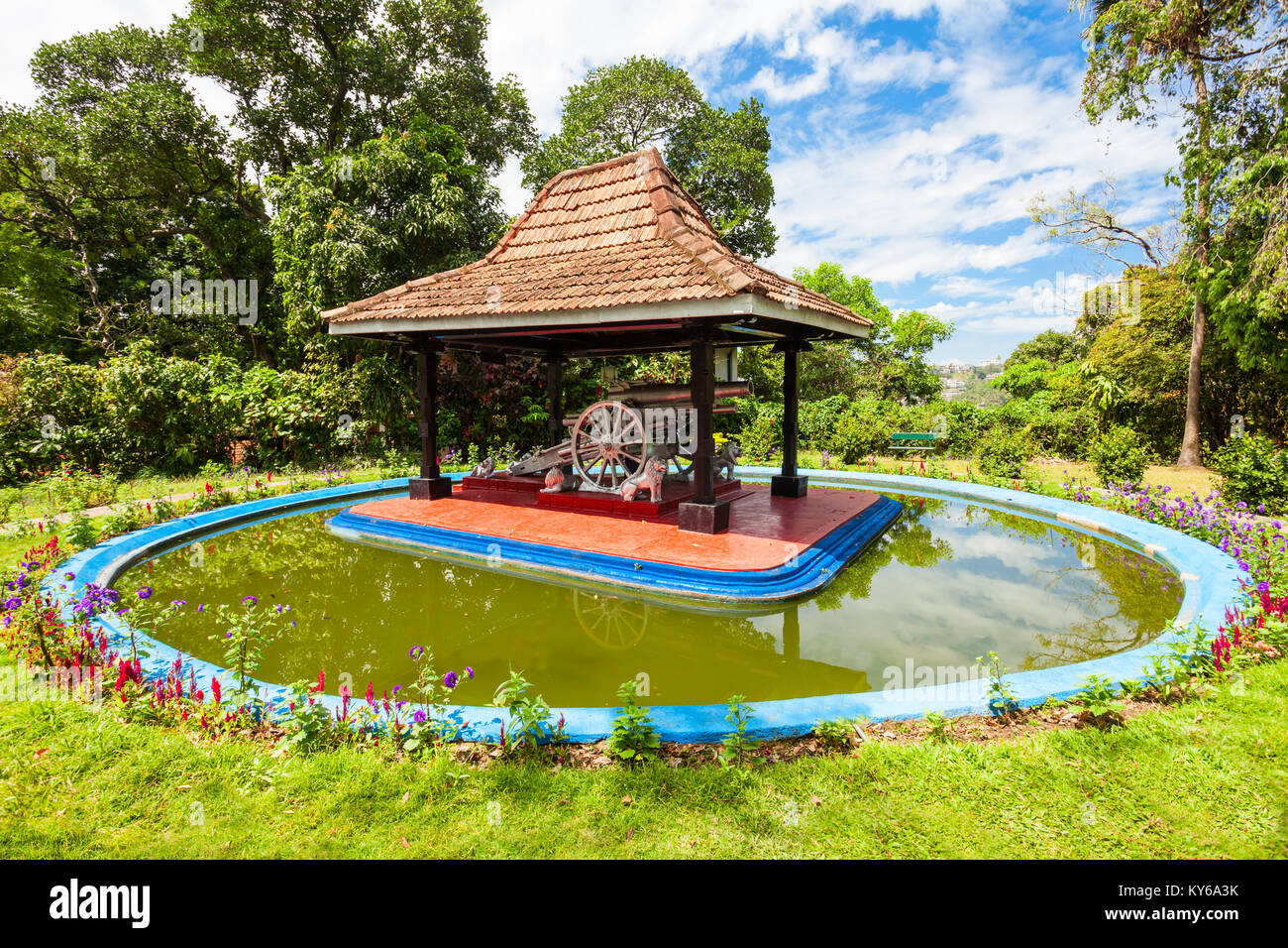 KANDY, SRI LANKA - FEBRUARY 20, 2017: Kandy Royal Palace Park is ...