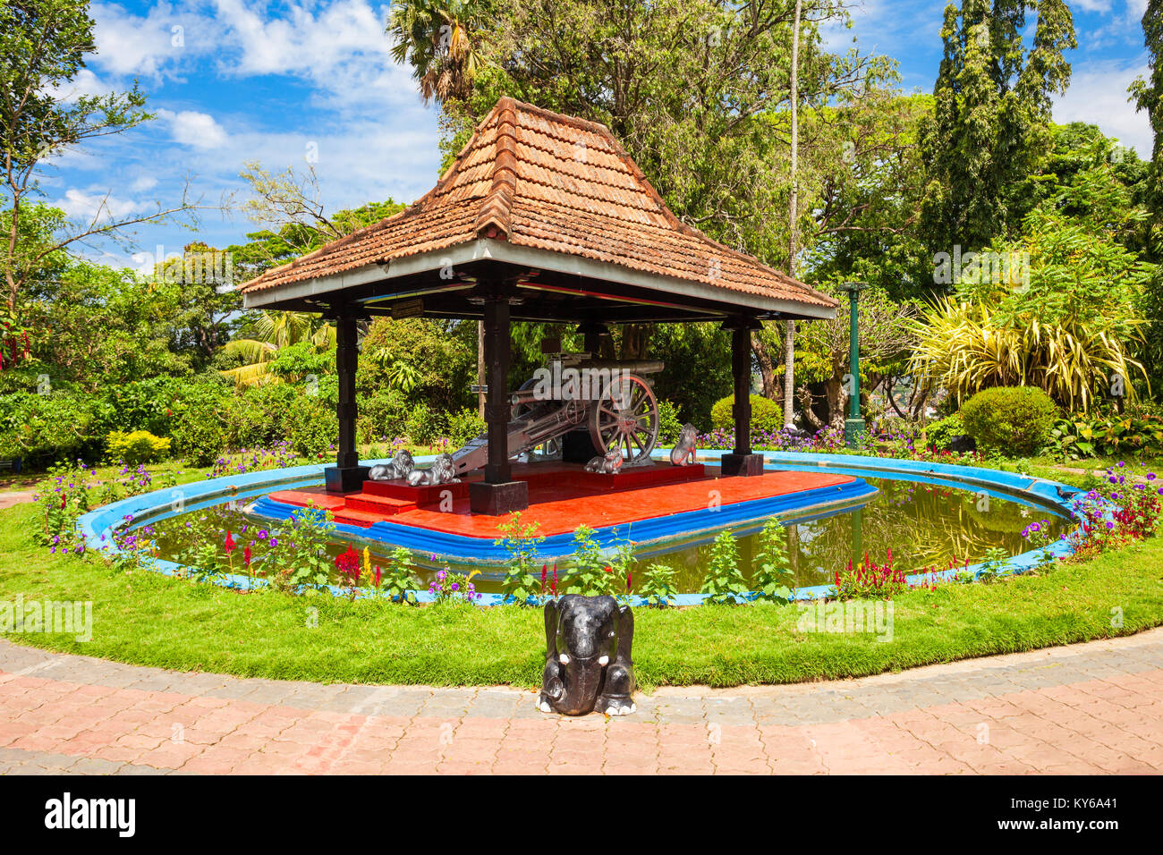 KANDY, SRI LANKA - FEBRUARY 20, 2017: Kandy Royal Palace Park is ...