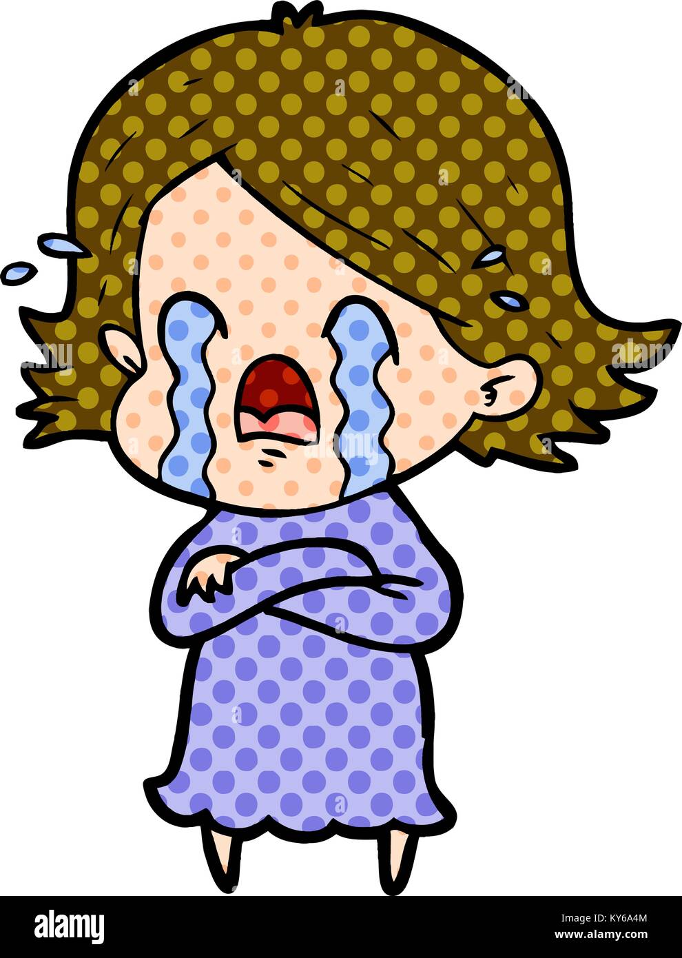 cartoon woman crying Stock Vector Image & Art - Alamy