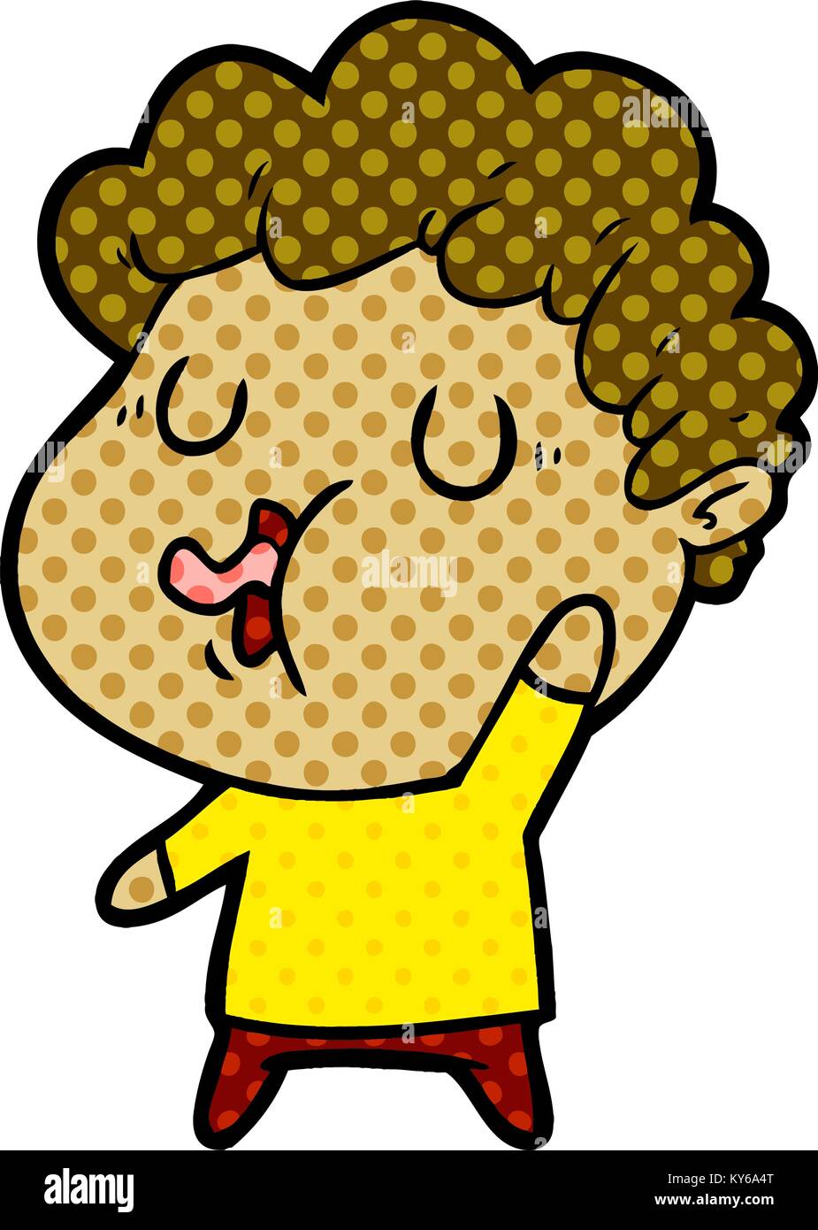 cartoon man singing Stock Vector Image & Art - Alamy