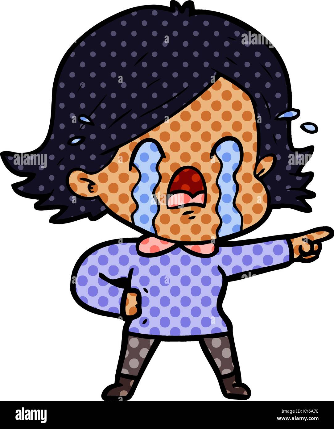cartoon woman crying Stock Vector Image & Art - Alamy