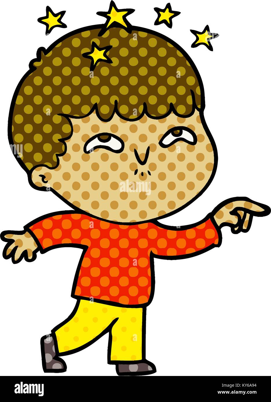cartoon amazed boy Stock Vector Image & Art - Alamy