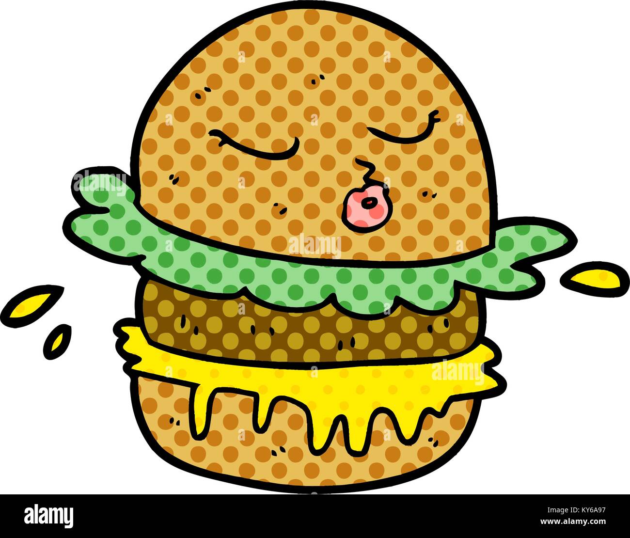 cartoon fast food burger Stock Vector Image & Art - Alamy