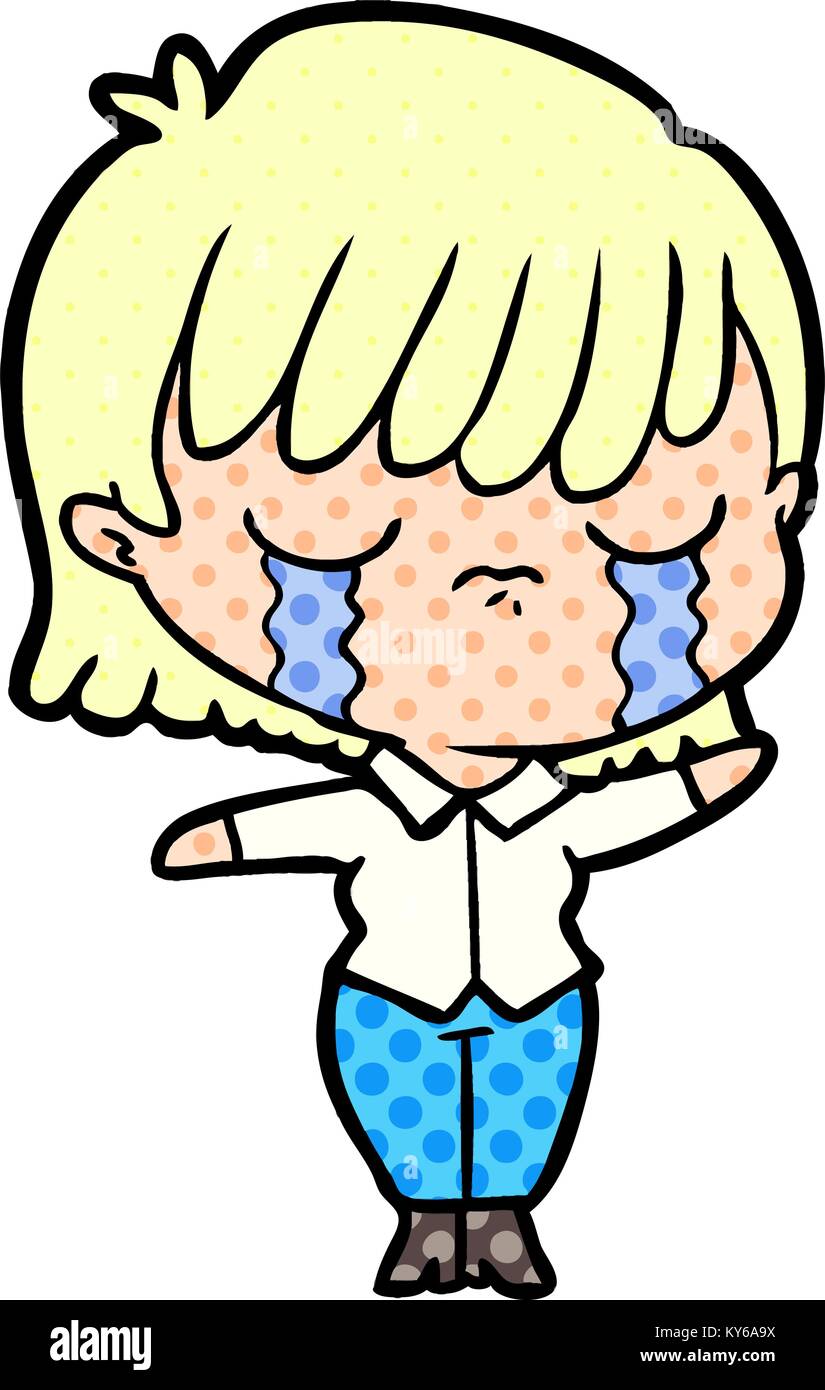 cartoon woman crying Stock Vector Image & Art - Alamy