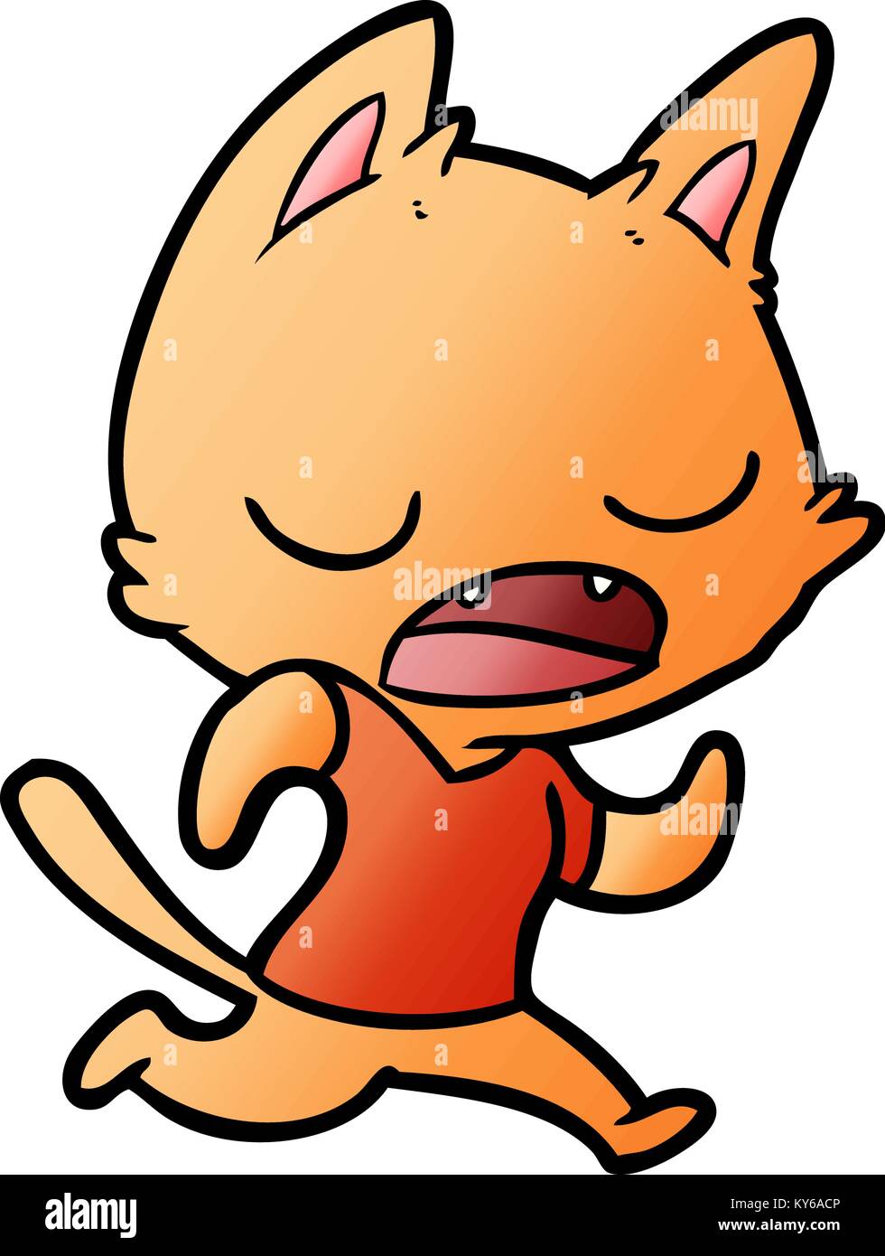 talking cat cartoon Stock Vector Image & Art - Alamy
