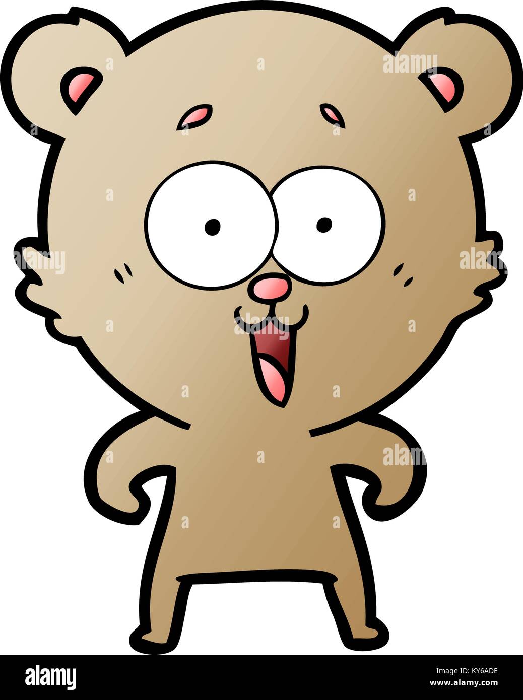 laughing teddy bear cartoon Stock Vector Image & Art - Alamy