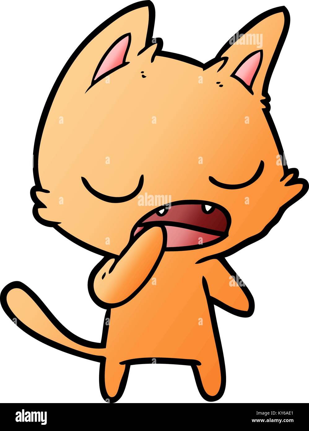 talking cat cartoon Stock Vector Image & Art - Alamy