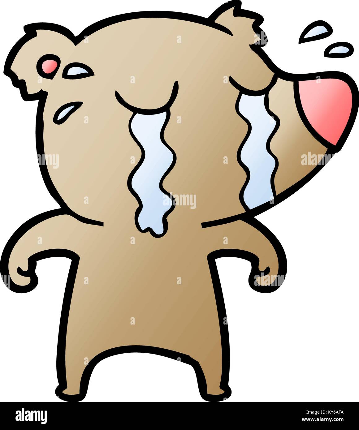 cartoon crying bear Stock Vector Image & Art - Alamy